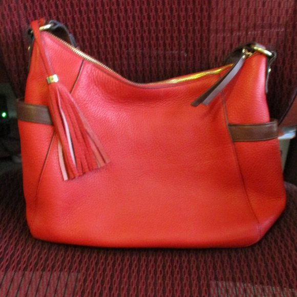 Isaac Mizrahi | Bags | Isaac Mizrahi Red Bridgehampton Hobo Bag | Poshmark
